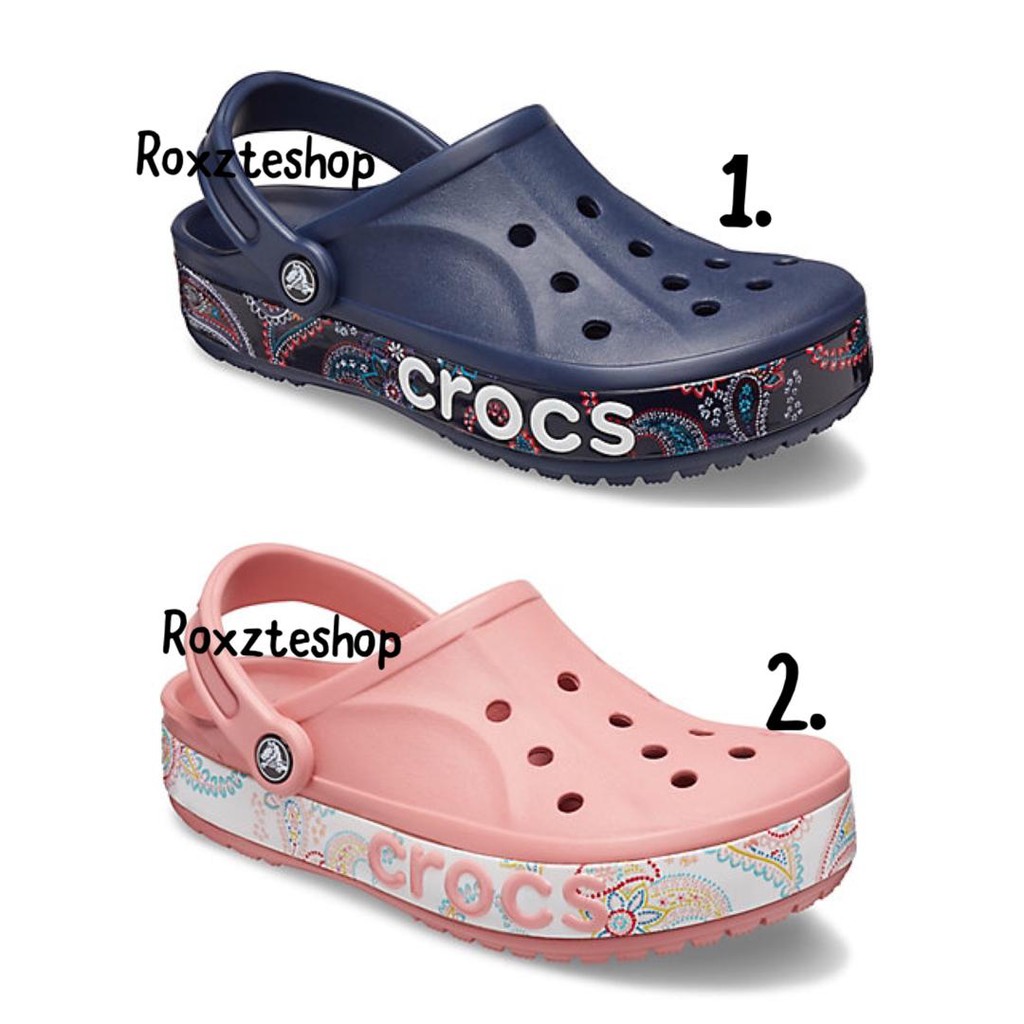 Crocs Bayaband Bandana Print Clog Orignal | Shopee Malaysia