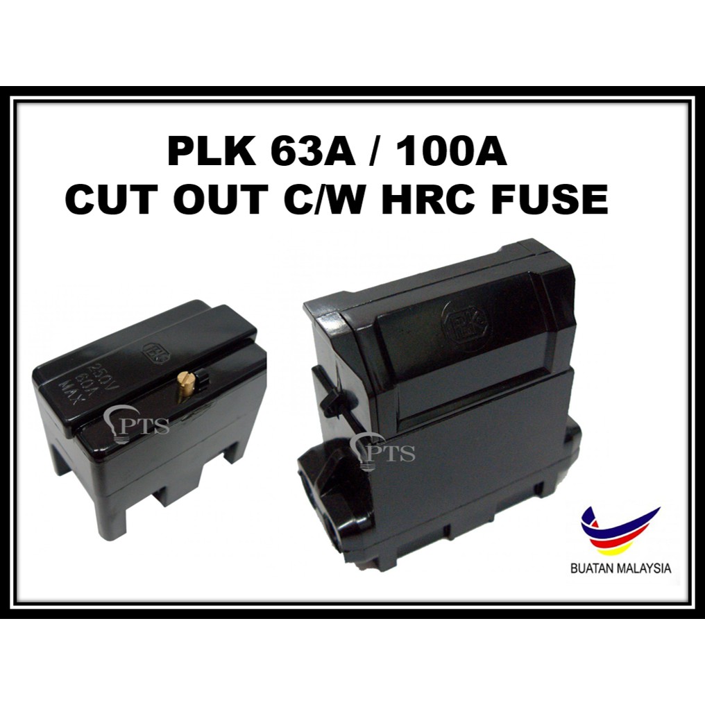 Fuse TNB PLK CUT OUT FUSE CARRIER COMPLETE WITH HRC FUSE 60A / 100A ...
