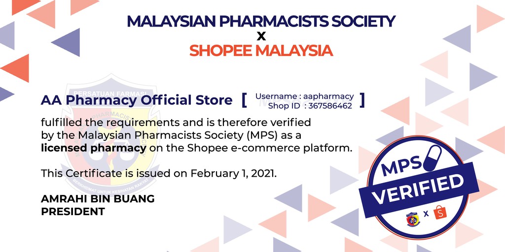 AA Pharmacy Official Store , Online Shop | Shopee Malaysia