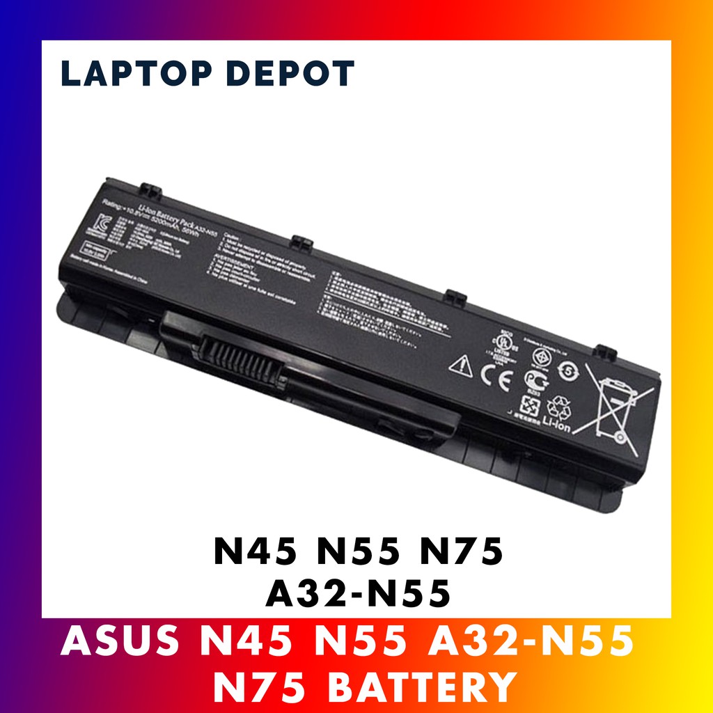 Asus N45 N45E N45S N45F N45L N55 N55E N55S N55SL N75E N75 N75S A32-N55 ...