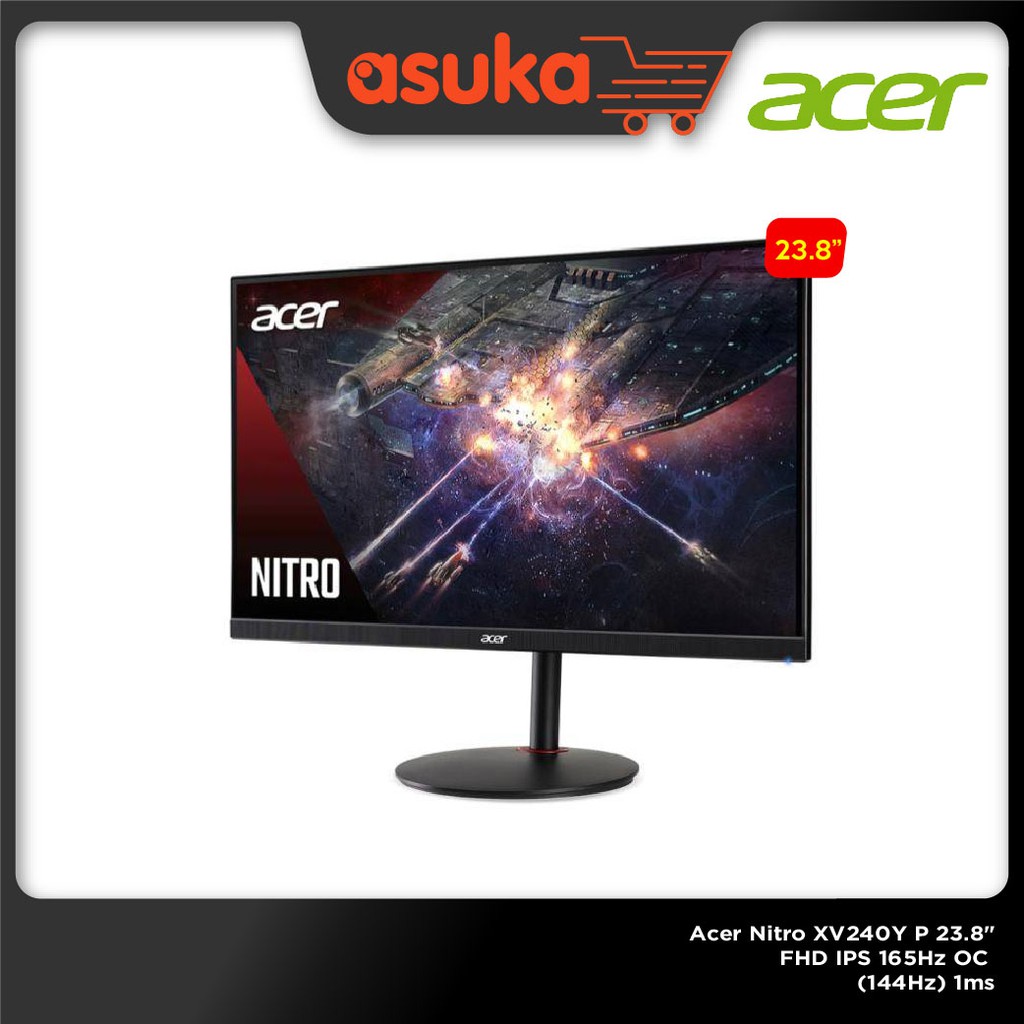 Acer Nitro XV240Y P / XV240 23.8" FHD IPS 165Hz OC (144Hz) 1ms | Shopee ...