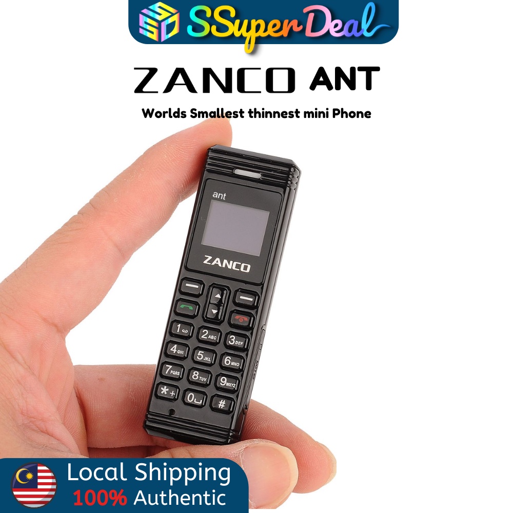 ZANCO Ant (World's Smallest Phone) | Shopee Malaysia