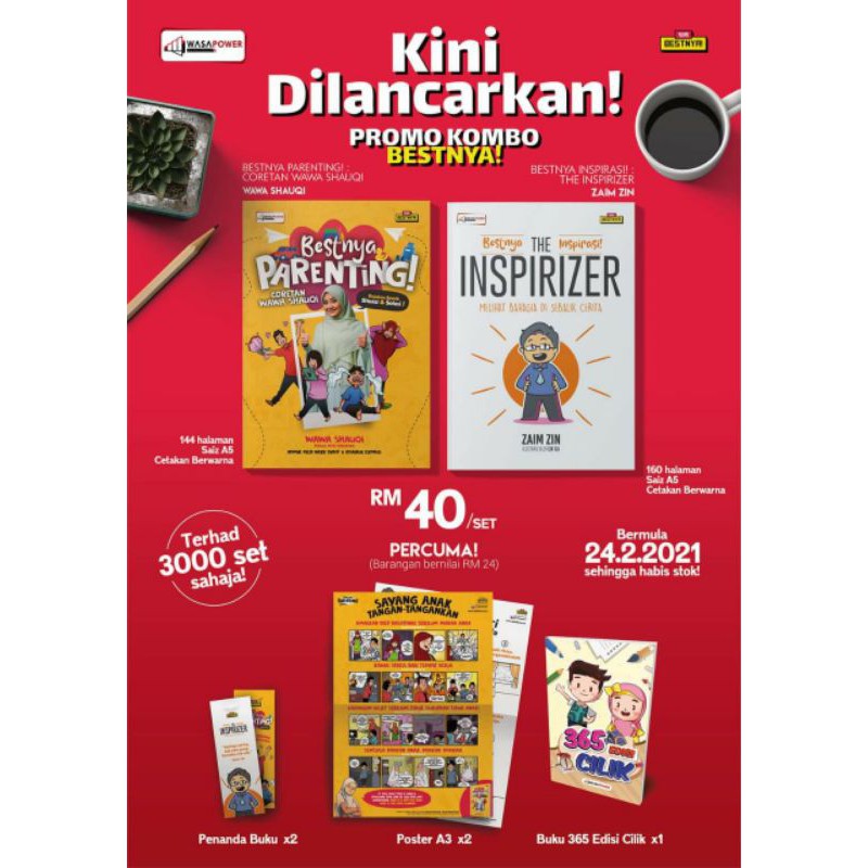 KOMBO SIRI BEST NYA | Buku Bestnya Parenting | Buku Bestnya Inspirasi : The Inspirizer | Shopee ...