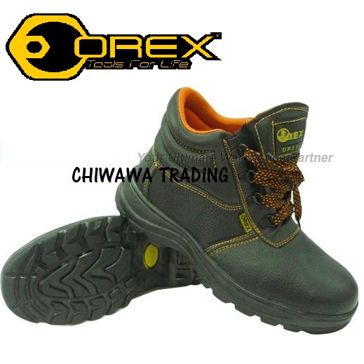 OREX #600 MID-CUT SAFETY SHOES WITH STEEL TOE CAP AND MID SOLE Kasut ...