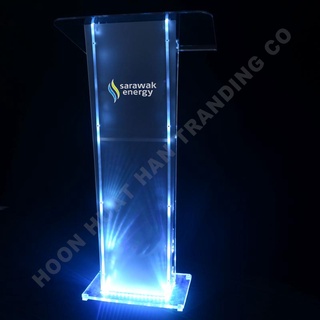 115cm*60cm*40cm Acrylic Rostrum LED Light Rostrum Lecterns Stainless ...