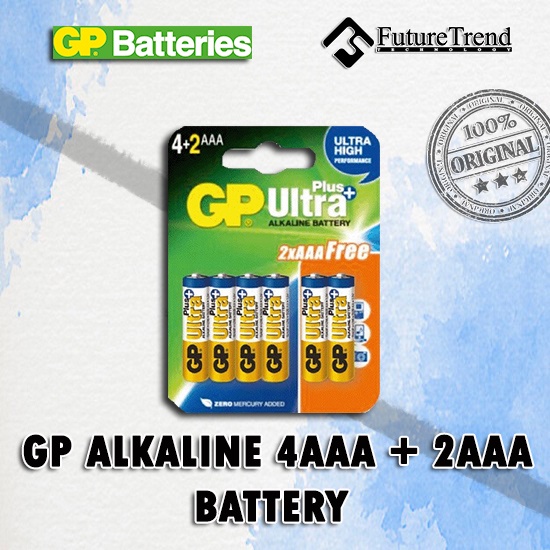 GP Alkaline 4AAA + 2AAA Battery | Shopee Malaysia