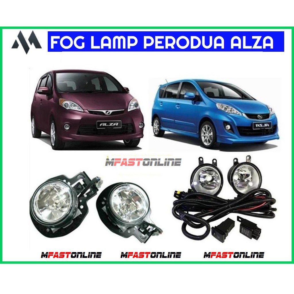 OEM FOG LAMP FOG LIGHT FRONT BUMPER BONNET LIGHT PERODUA ALZA OLD 2010 ...
