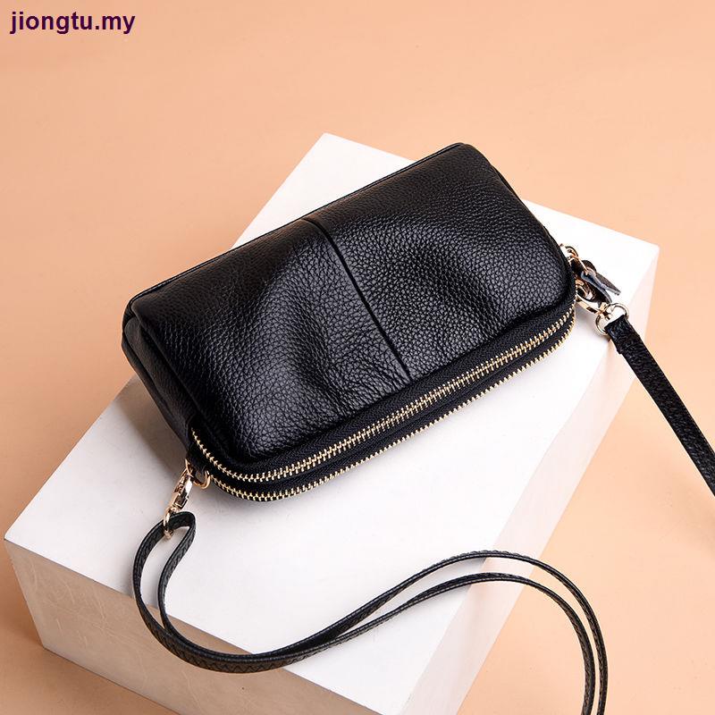 Cowhide messenger bag, genuine leather handbag | Shopee Malaysia
