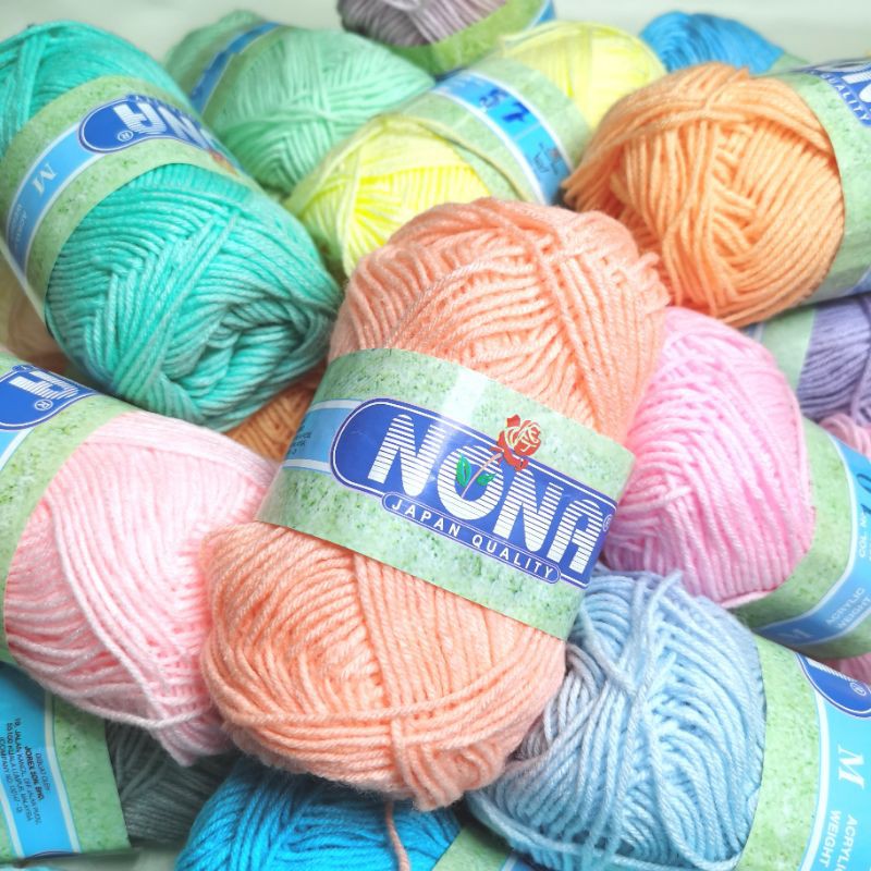 Benang kait Nona Soft baby color crochet thread毛线 | Shopee Malaysia