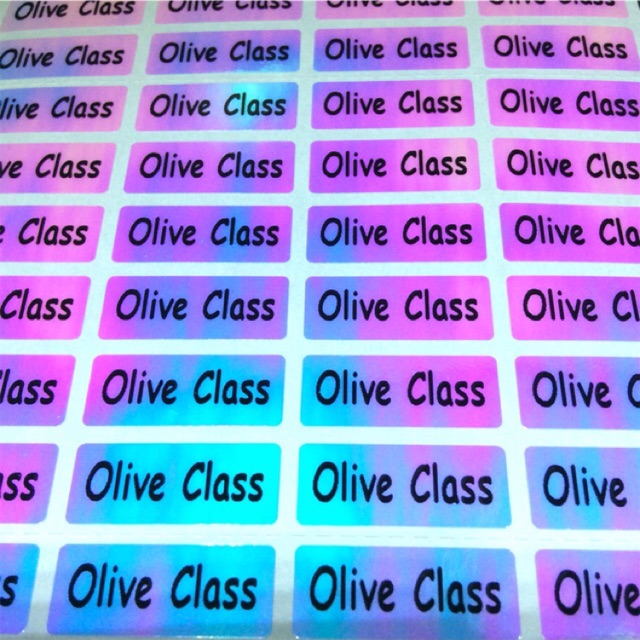 (Tempahan) 100pc Sticker Taiwan 9x22mm Name Tag Stickers @ 4 pilihan ...