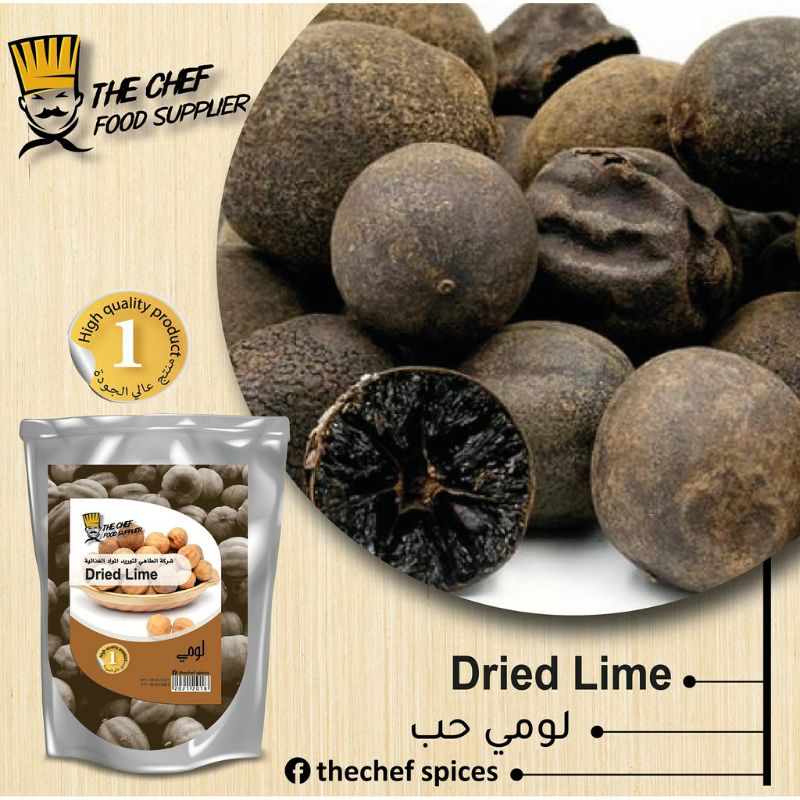 (HALAL) LUMI / DRIED LEMON / LIMAU NIPIS KERING / BLACK LIME / DRIED ...