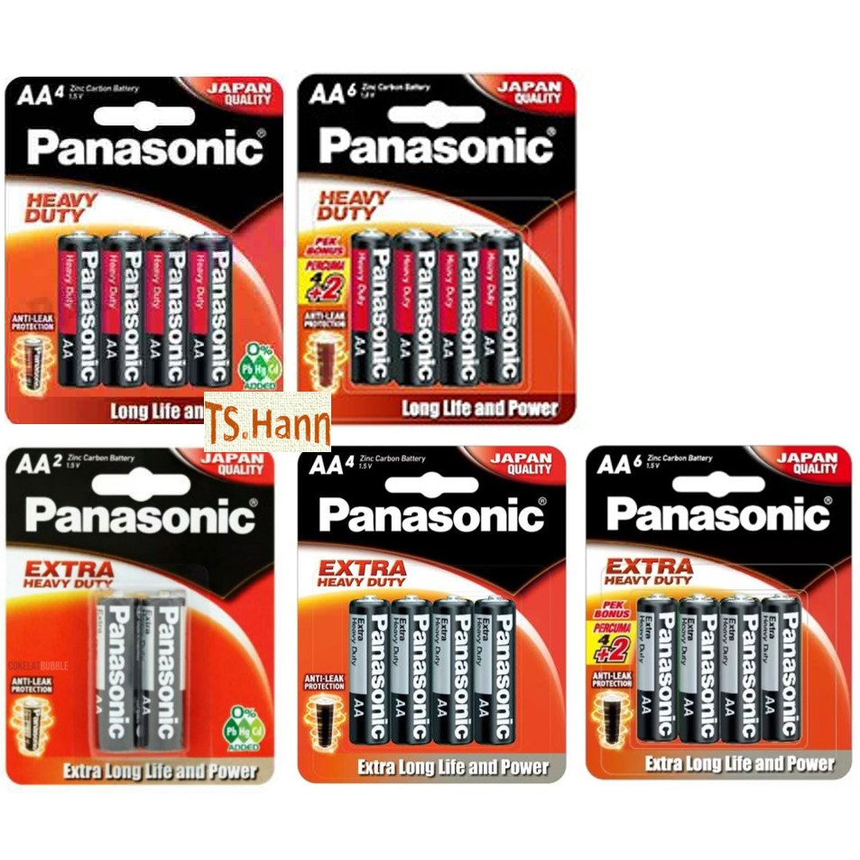 Panasonic Battery Heavy Duty AA Extra Heavy Duty AA | Shopee Malaysia