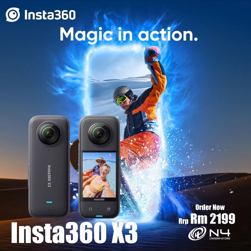 Insta360 X3 / Insta360 One X3 / Insta360 OneX3 5.7K Video 72MP Photo ...