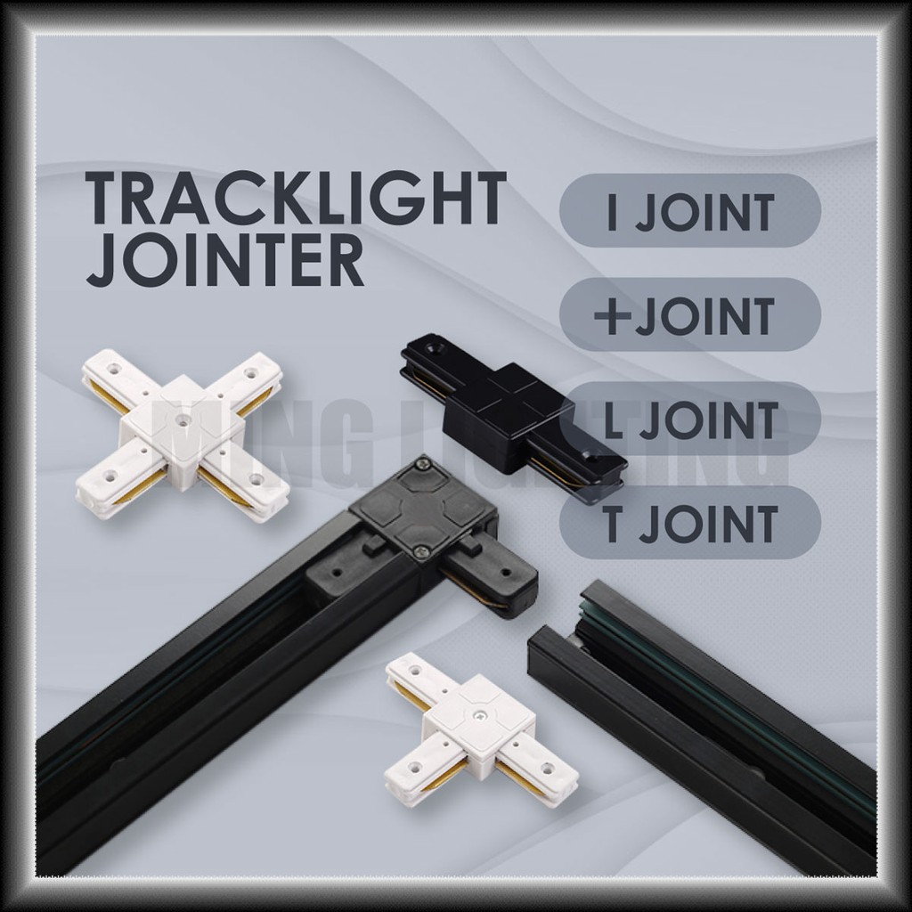 Track Light Joint Connector Tracklight Rail Bar Copper Metal Jointer ...