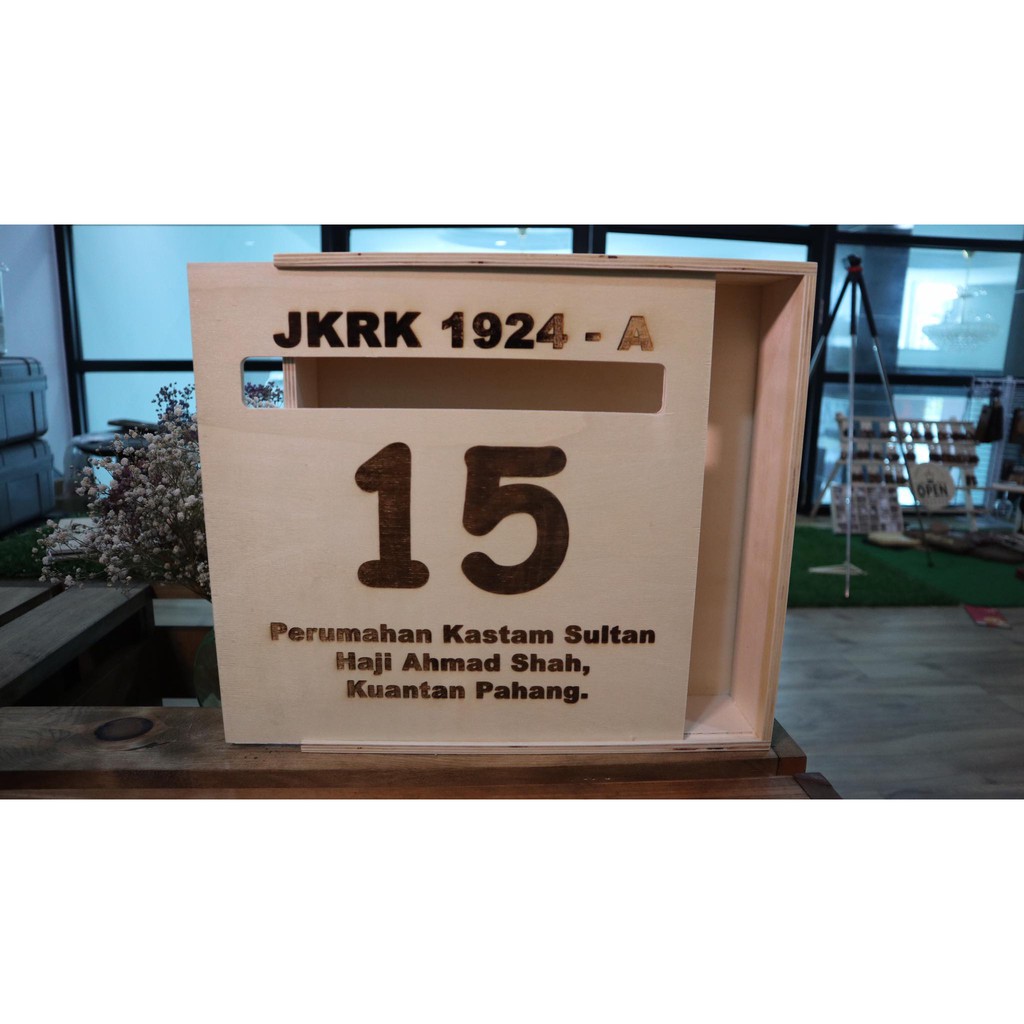 Creative Wooden Letter Box/pesonalized/papan letterbox | Shopee Malaysia
