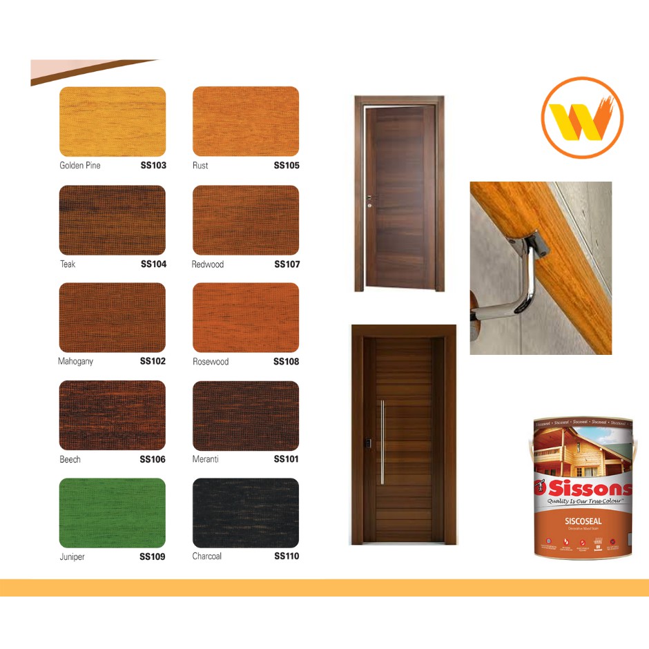 1Litre Sissons Paint Siscoseal Wood Stain Shellac 1L (For Unpainted ...