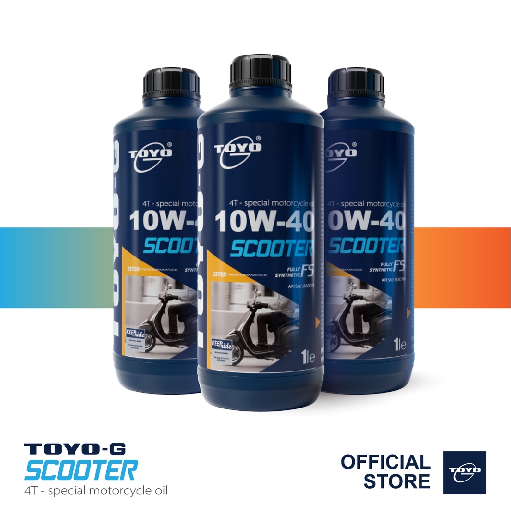 TOYO-G Scooter 10W-40 4-Stroke Motorcycle Fully Synthetic With Ester ...