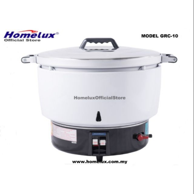 HOMELUX (10L) High Quality Commercial Gas Rice Cooker / Periuk Nasi ...