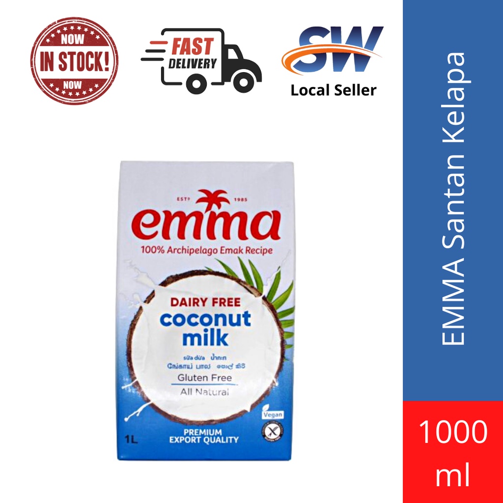 Emma Uht Coconut Milk 1000ml | Shopee Malaysia