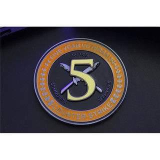 CS:GO 5 Year Veteran Coin Gamer's Collectiable Item CSGO Gaming ...