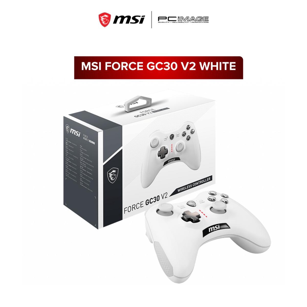 MSI FORCE GC30 V2 WIRELESS GAMING CONTROLLER - WHITE | Shopee Malaysia