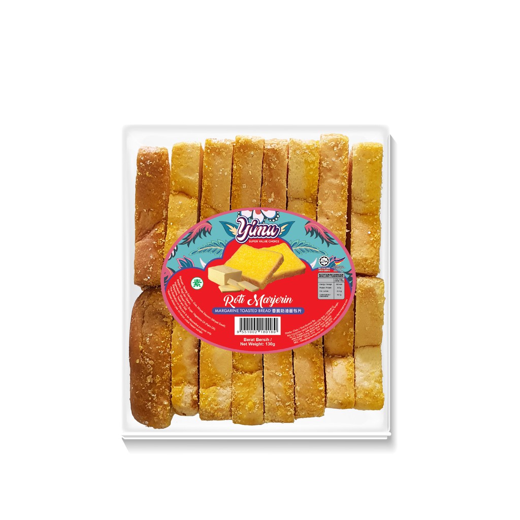 YIMU ROTI MAJERIN TOASTED BREAD 130G | Shopee Malaysia