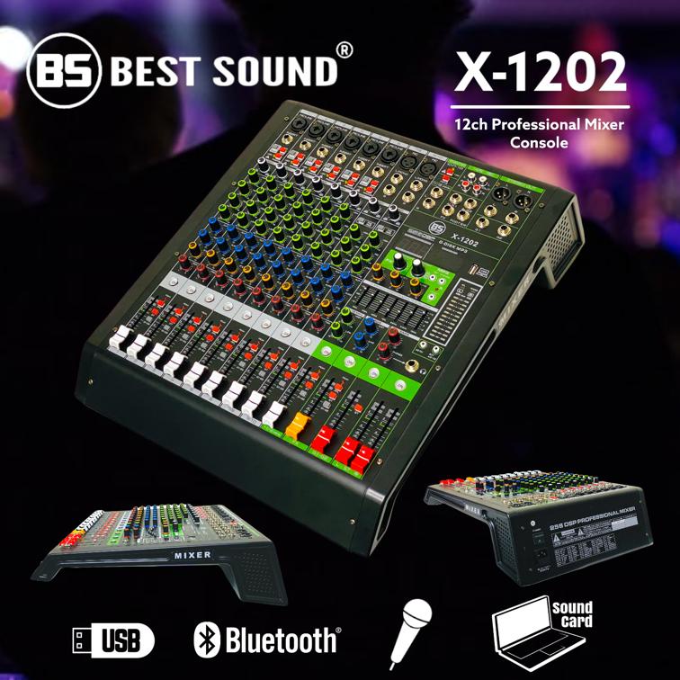 BS Best Sound X-1202 12-Input Mixer With Effects (Ready Stock) | Shopee ...
