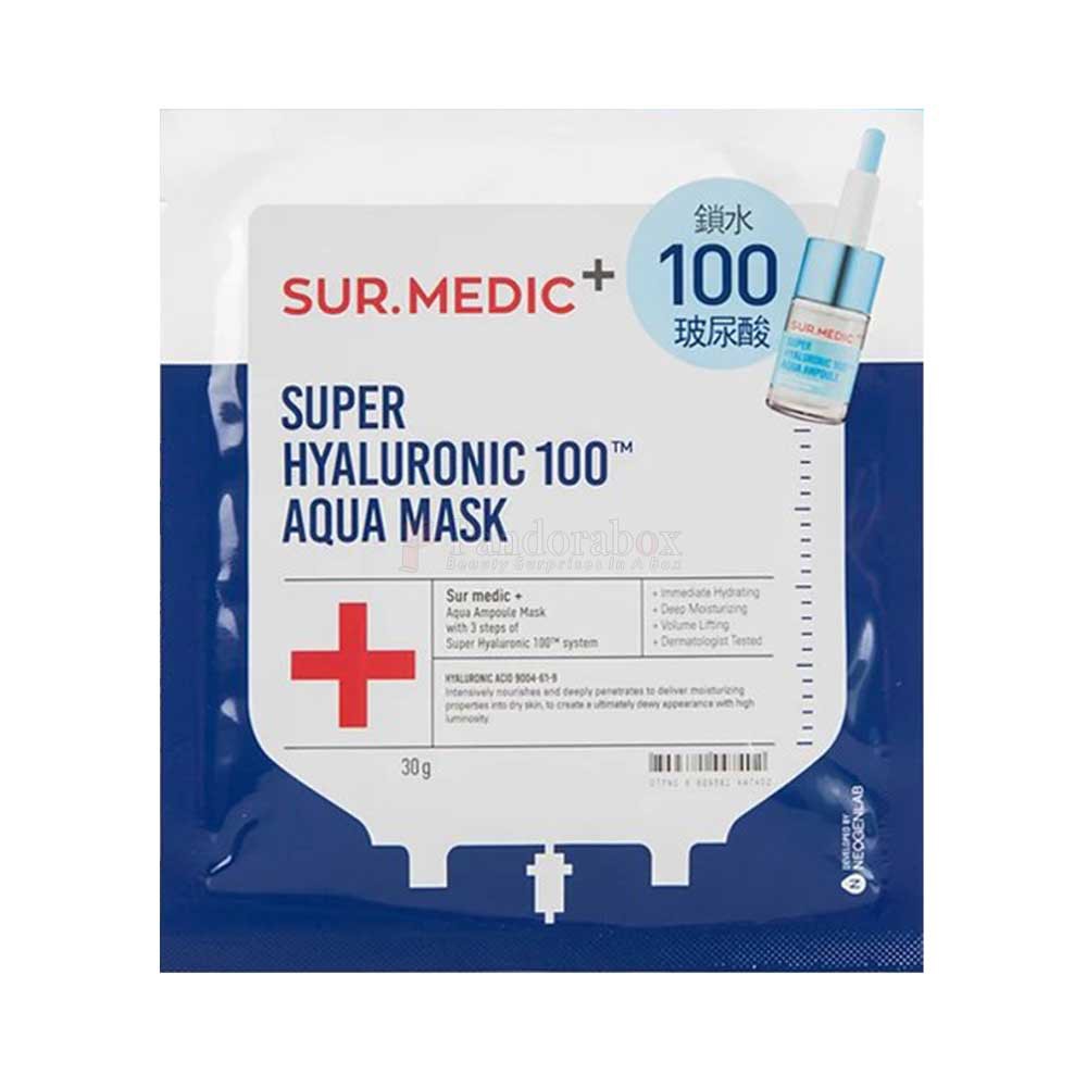 NEOGEN Surmedic Super Hyaluronic 100 Aqua Mask 10pcs | Shopee Malaysia