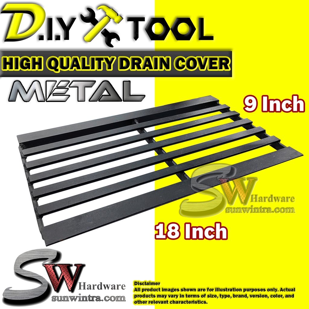 SW Hardware Heavy Duty High Quality Metal Drain Cover 9 Inch x 18 Inch ...