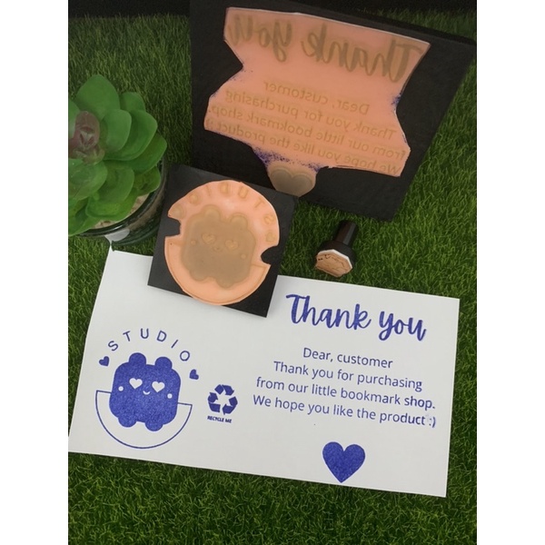Rubberstamp thank you custom saiz business card ( siap 1 hari) | Shopee ...