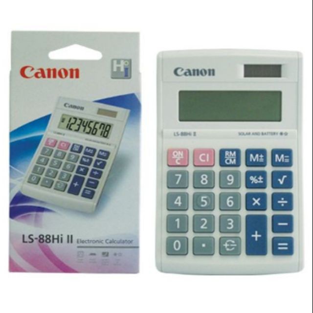 Canon 8 Digit Electronic Calculator LS-88Hi II | Shopee Malaysia