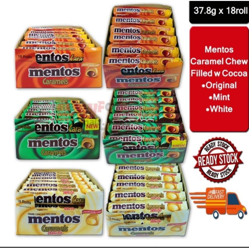 Mentos Caramel Chews Filled With Cocoa | Shopee Malaysia