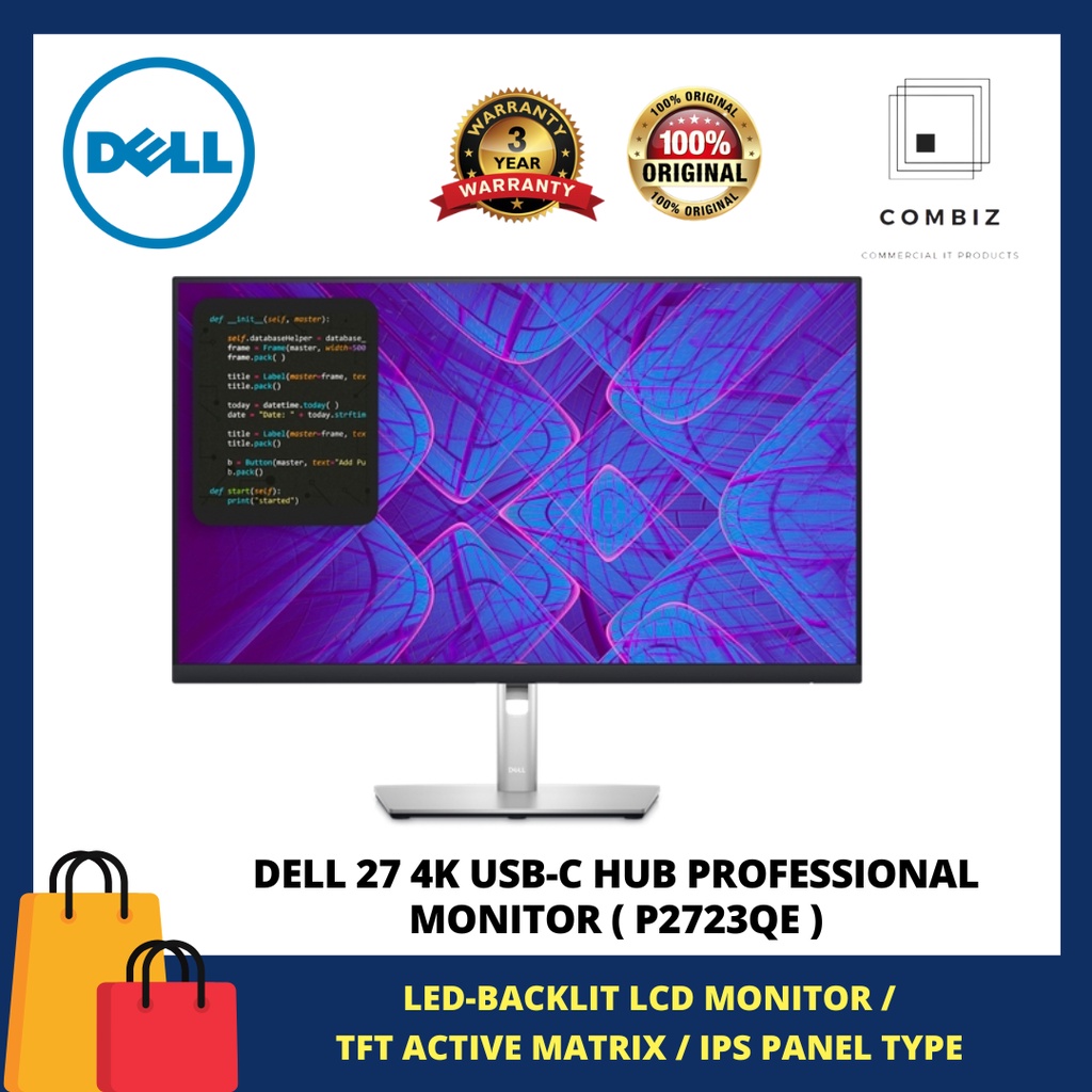 DELL 27 4K USB-C HUB PROFESSIONAL MONITOR ( P2723QE ) - PRE ORDER ...