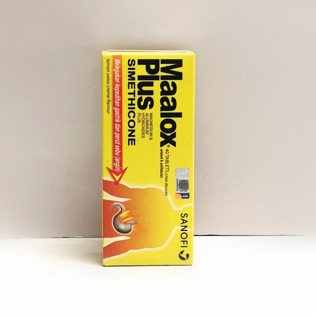 Maalox Plus Simethicone 40's tablet (Exp 11/2024) | Shopee Malaysia