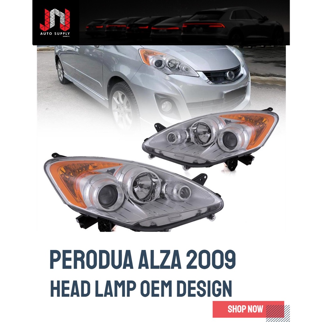 Perodua Alza 2009-2013 Head Lamp Set oem design | Shopee Malaysia
