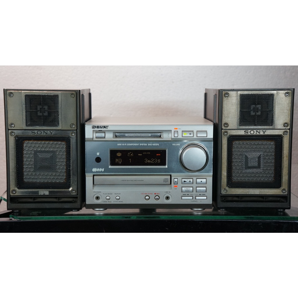 Sony HCD-MD373 Mini Hi-Fi Deck + Sony APM 2-Way Vintage Bookshelf ...