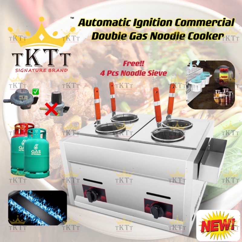 TKTT 16L LPG Commercial Gas Noodle Cooker Stewed Ramen Oden Yong Tao Fu ...