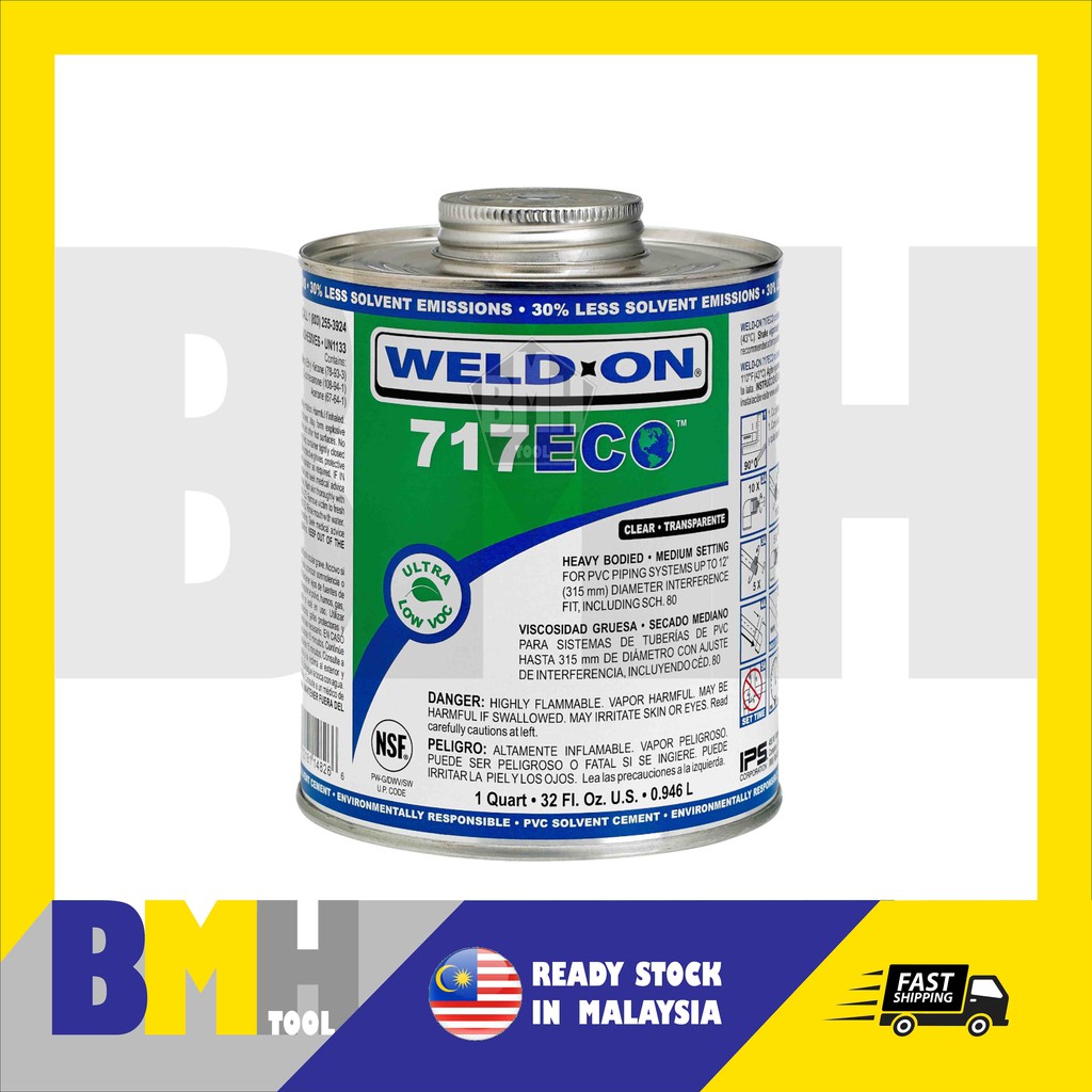 WELD-ON 717 PVC SOLVENT CEMENT ( GRAY ) | Shopee Malaysia