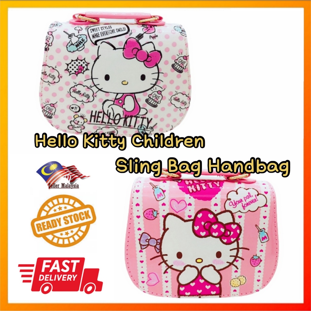 Hello Kitty Handbag Kids Sling Bag Children Bag Beg Tangan Budak ...