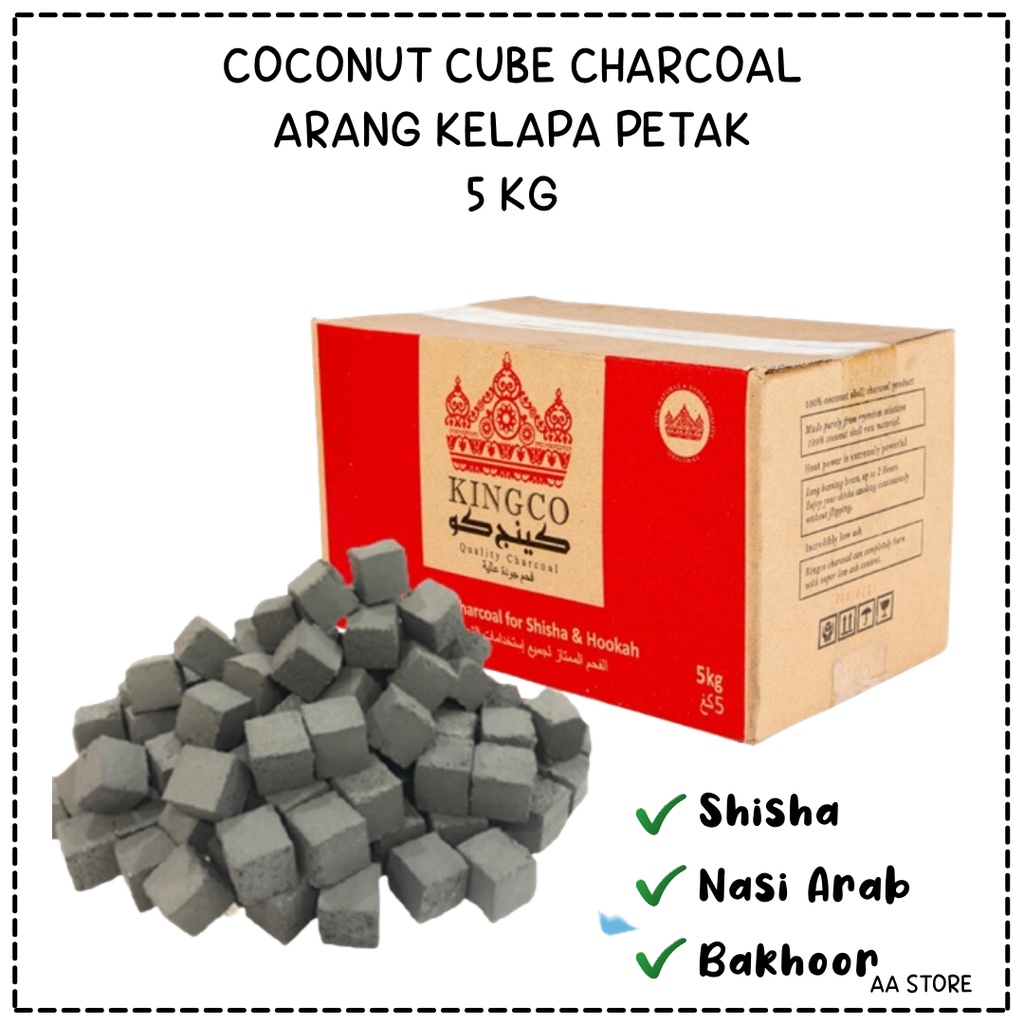 CHARCOAL ARANG (5kgs - Coconut Charcoal Arang Kelapa) | Shopee Malaysia