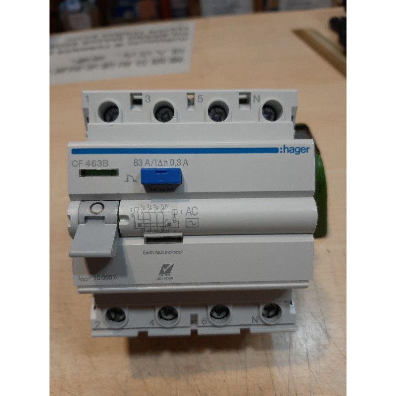 hager 63A 4P 100A 4P RCCB ELCB 4 POLE 63A 100A - CF463B 4P 63A 300mA CF484B 4P 100A 300mA inter ...