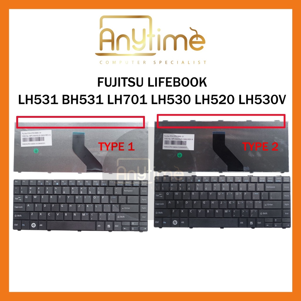 FUJITSU LH530 LH520 LH531 BH531 LH701 LH530V KEYBOARD LIFEBOOK | Shopee ...