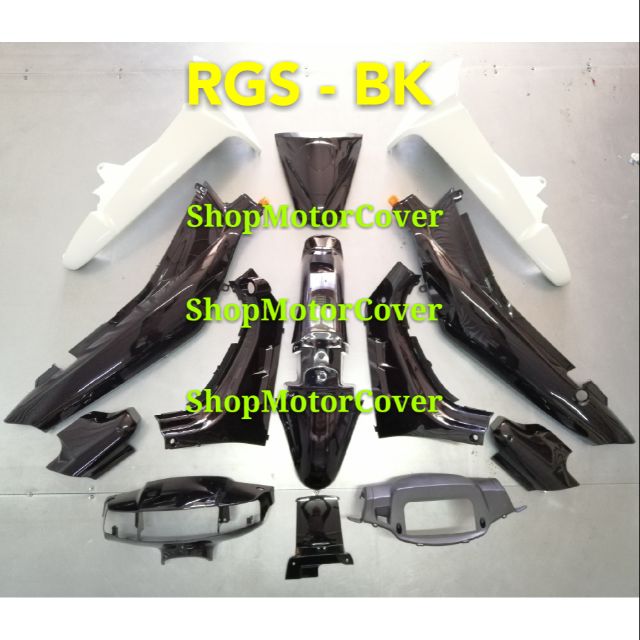 SUZUKI RGS / RG SPORT BODY COVER SET 099 FULL HITAM (HLD) MADE IN ...