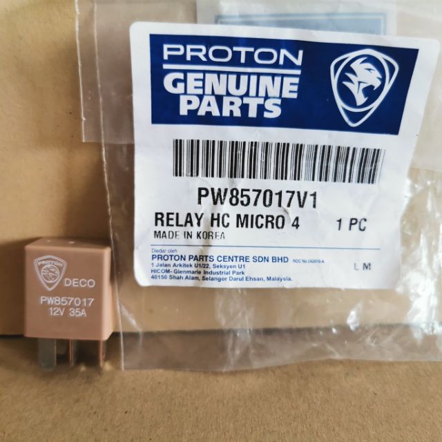 Proton Micro Relay 4 Pin (Original Proton) | Shopee Malaysia