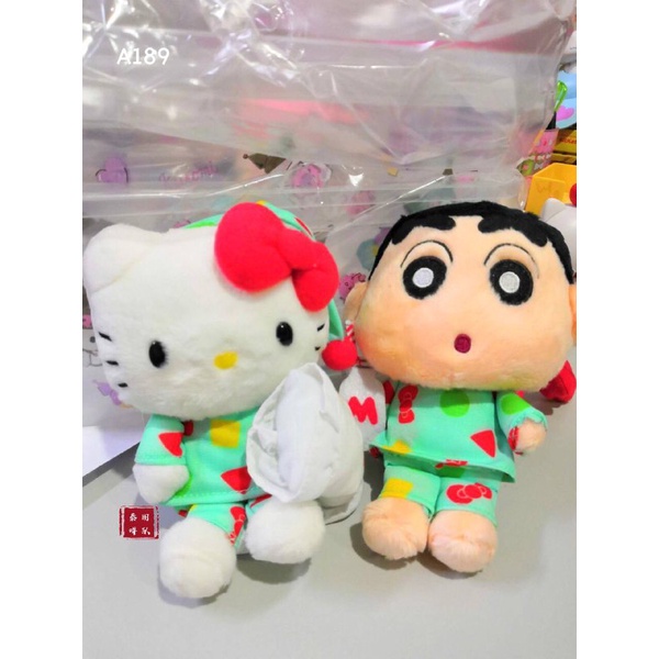 Sanrio Thailand Hello Kitty Shinchan Plush Doll Key Chain | Shopee Malaysia