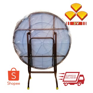 3V Fordable Plastic Table / 3V Meja Lipat Plastik (Round / Bulat ...