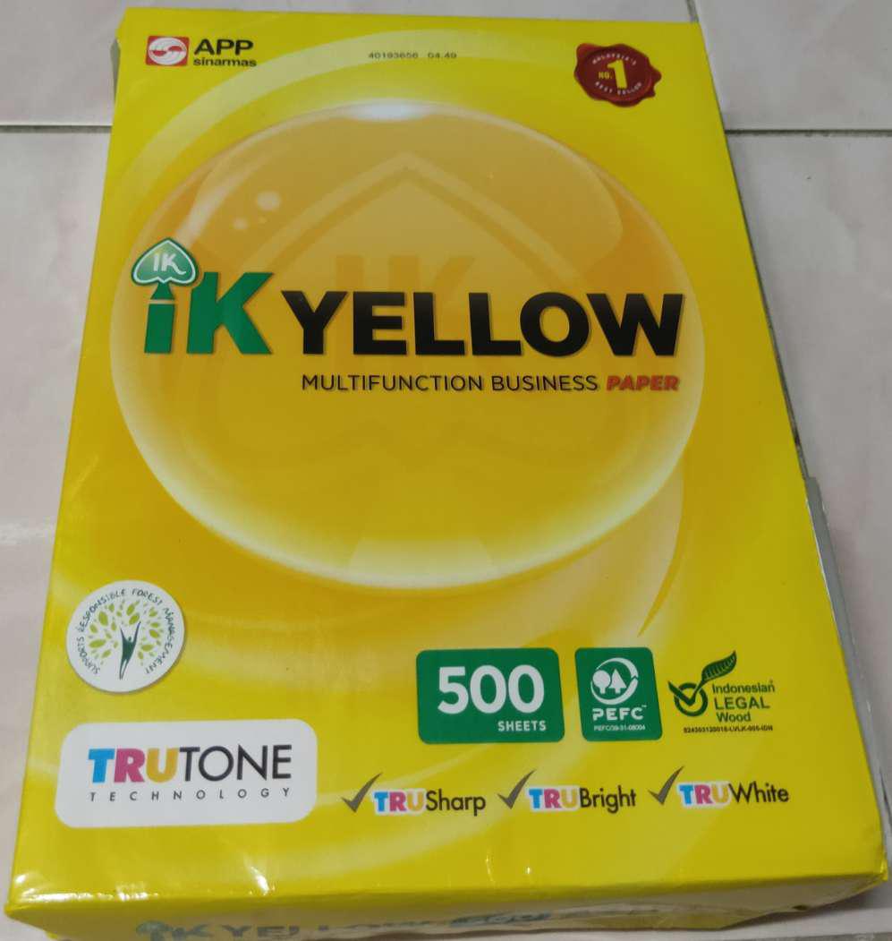 Ik Yellow Copier Paper A4 (70gsm x 500's) | Shopee Malaysia