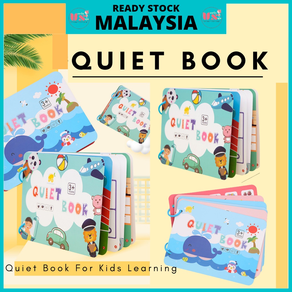 Quiet Book Montessori Busy Book Activity Book Preschool Early Learning ...