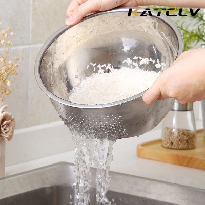 304 Stainless Steel Rice Washing Basin Kitchen Rice Cleaner Rice ...