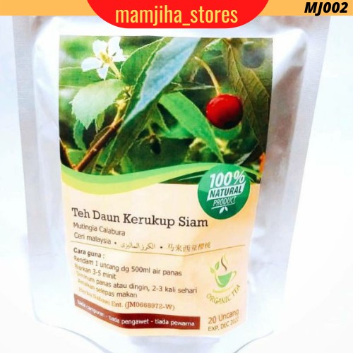 (READY STOCK) MJ002 TEH DAUN CERI KAMPUNG KERUKUP SIAM (1 PEK 20 UNCANG ...